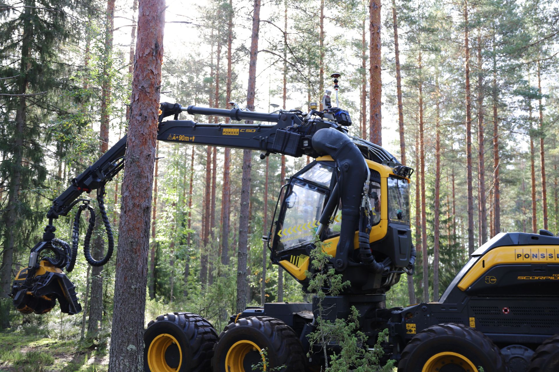 A smart harvester guides forest machine operators towards sustainable ...